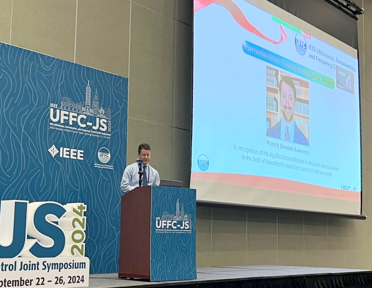 Patrick Lomenzo wins 2024 IEEE Ferroelectrics Young investigator Award | NaMLab gGmbH
